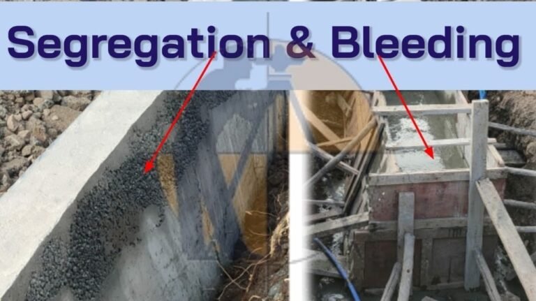 Segregation and Bleeding in the Concrete - Surveying & Architects