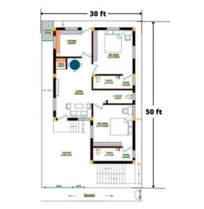 House Plan 30 x 50 - Surveying & Architects